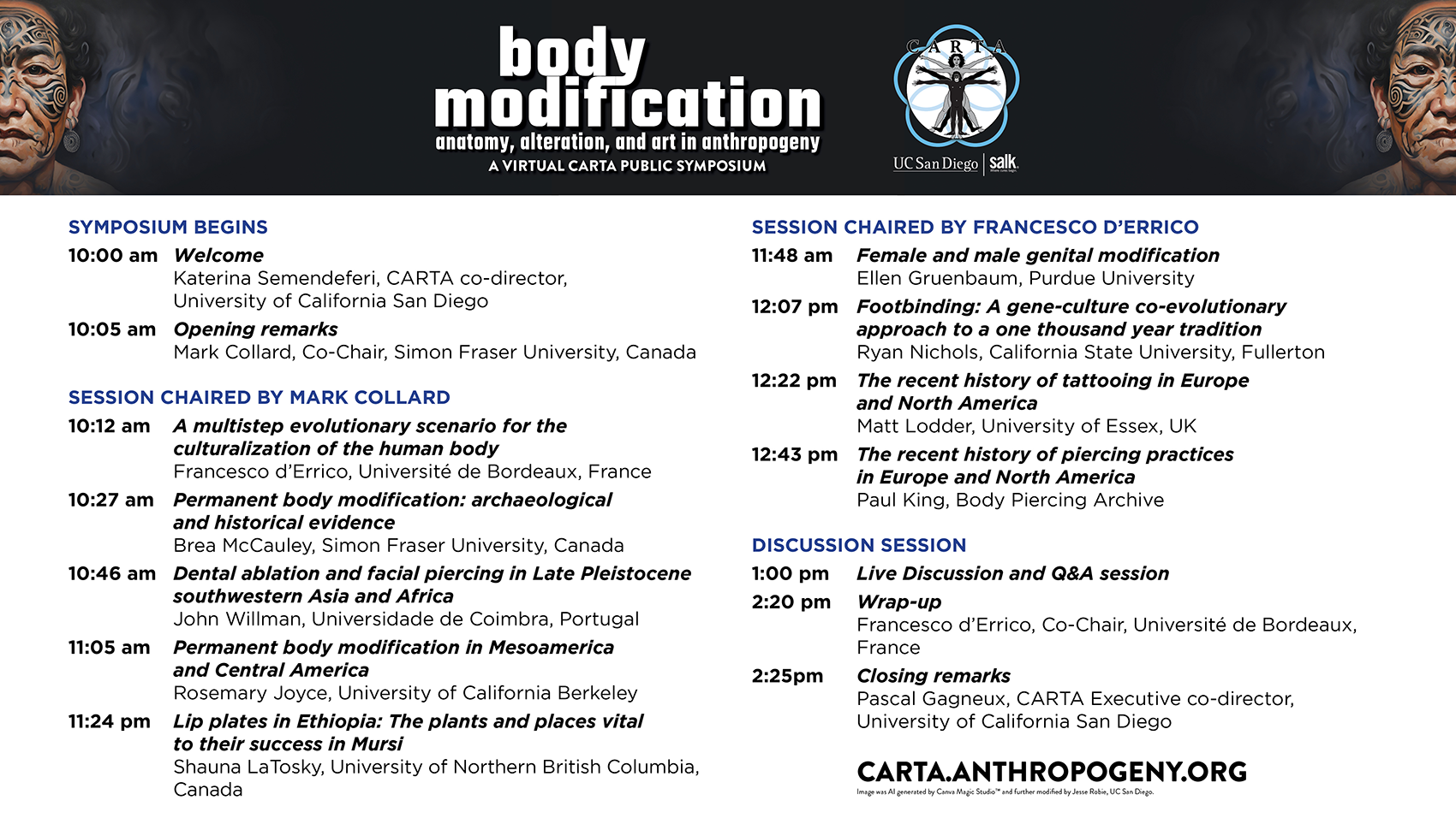 CARTA Live: Body Modification: Anatomy, Alteration, and Art in ...